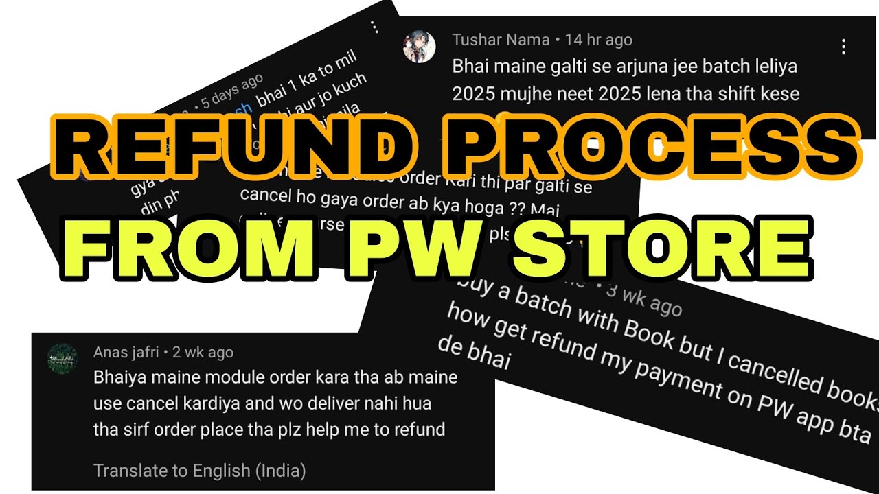 HOW TO RETURN/REFUND/REPLACEMENT.....#pwians #physicswallah #pw # ...