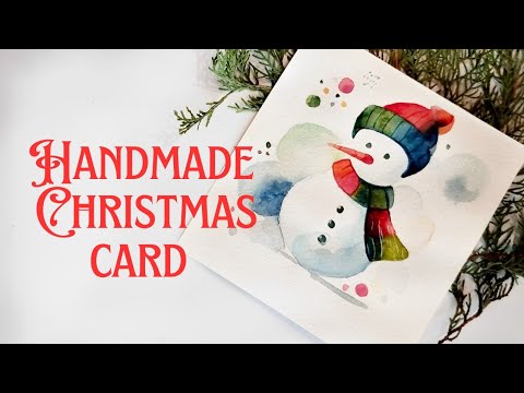 How to Paint Watercolor Snowman | Easy Beginer Tutorials - YouTube