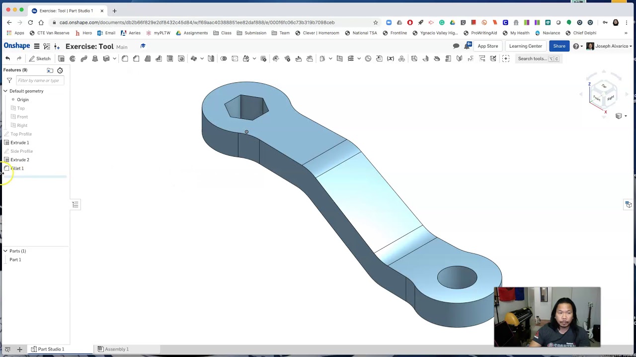 Onshape Exercise: Tool - YouTube