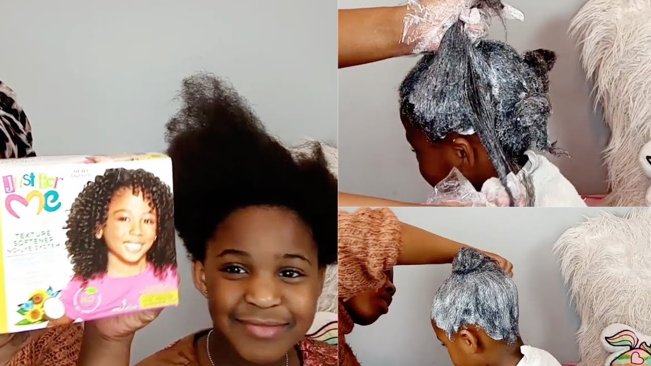 How To Use Just For Me Texture Softener At Home. - YouTube