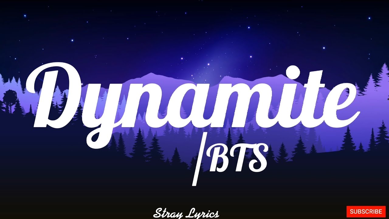 Dynamite (Lyrics) - BTS - YouTube