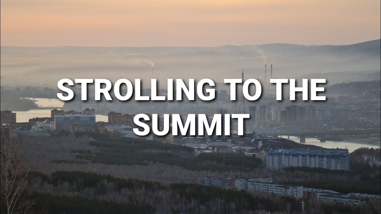 Walking to the summit | Stroll in the morning sunrise | Siberia, 4k UHD ...