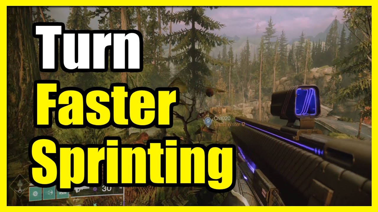 How to TURN Faster when your Sprinting in DESTINY 2 (Easy Tutorial ...
