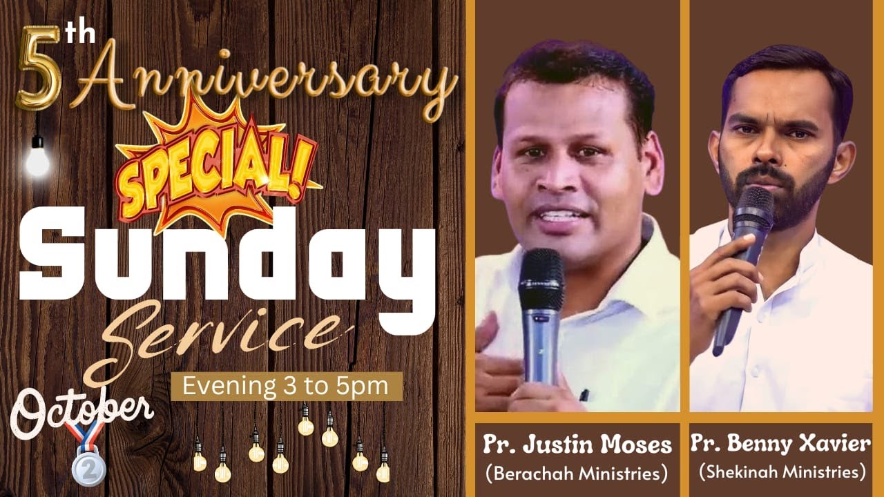 🛑Special Sunday Service || 02-10-2022 || Pr.Justin Moses || Pr.Benny ...