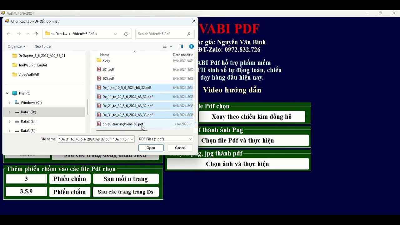Nối file Pdf - YouTube