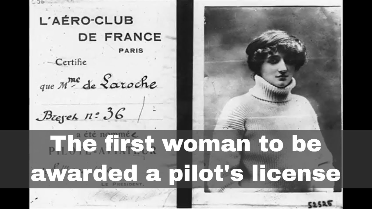 8th March 1910: First woman awarded a pilot's license - YouTube