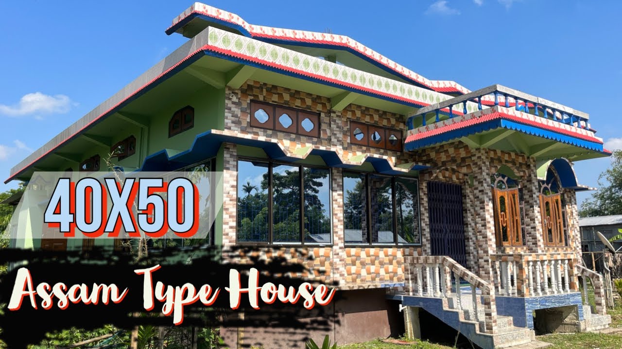 Beautiful House 🏡 Assam Type House Design || 40×50 House Design || 4 ...