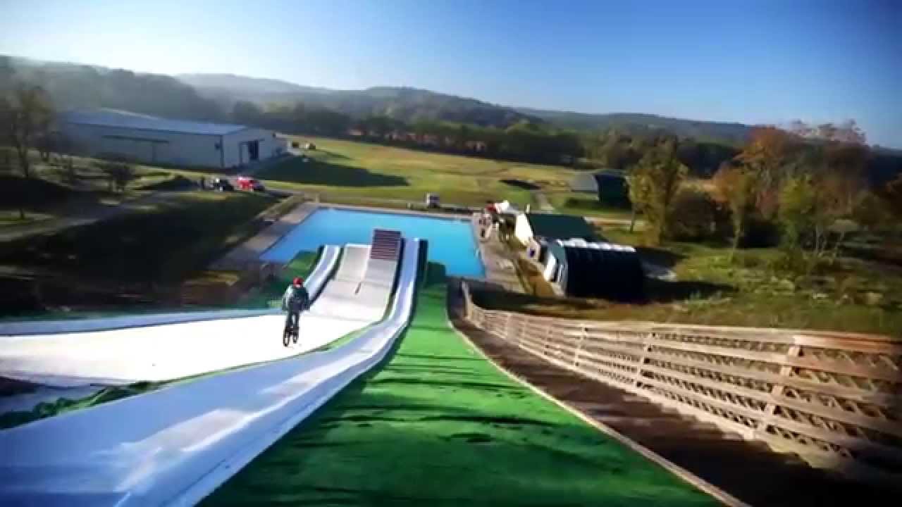 Slip and Slide LAUNCH RAMP! - YouTube