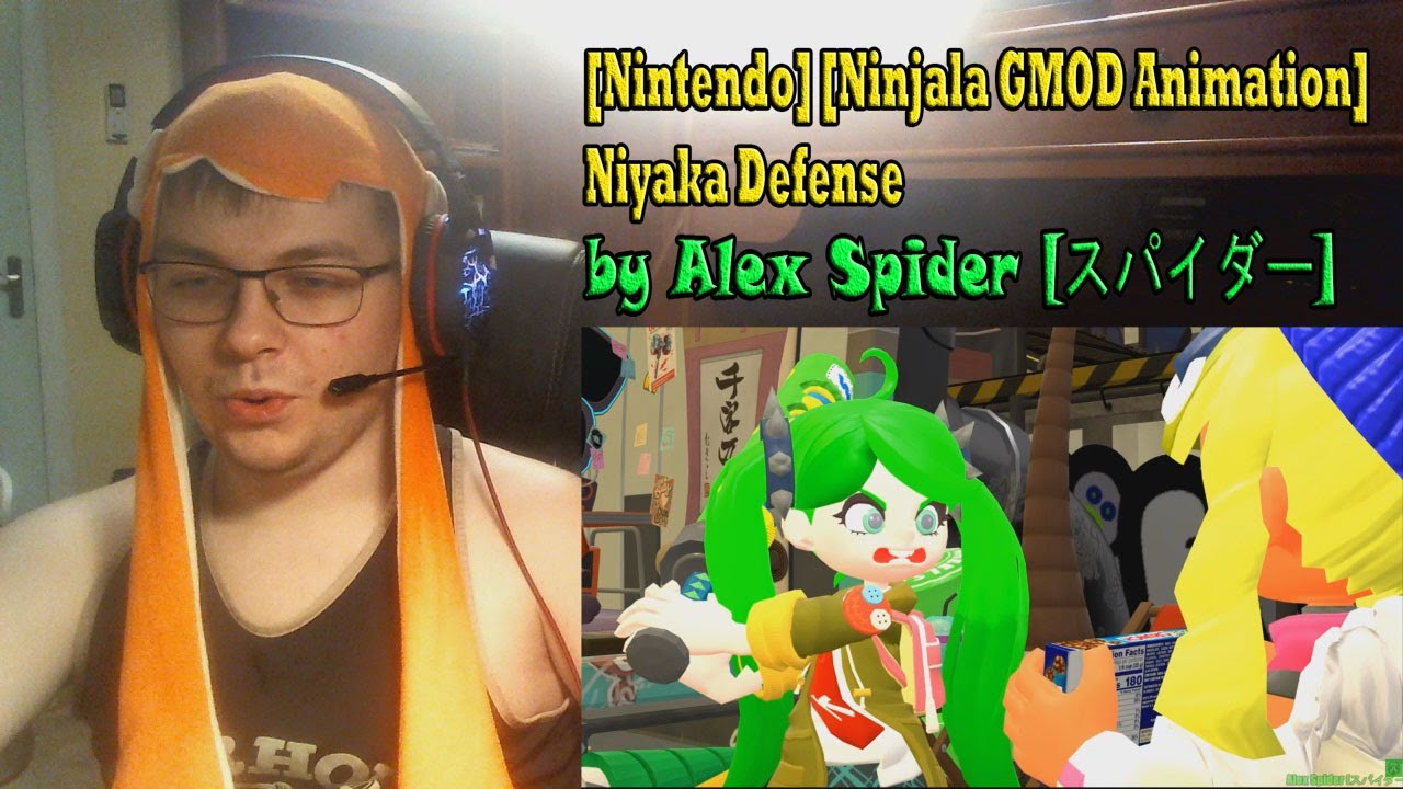 [Nintendo] [Ninjala GMOD Animation] Niyaka Defense [REACTION]#329 - YouTube