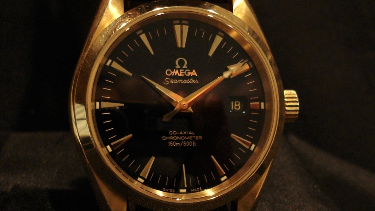 Omega Seamaster Aqua Terra 150mt Co-Axial Cal.2500, primi 2000 - YouTube