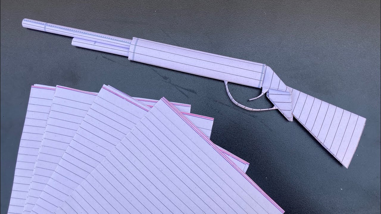How to make paper gun | origami gun - YouTube