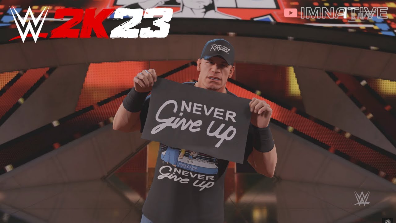 WWE 2K23 John Cena Full Entrance 4K | Wrestlemania - YouTube