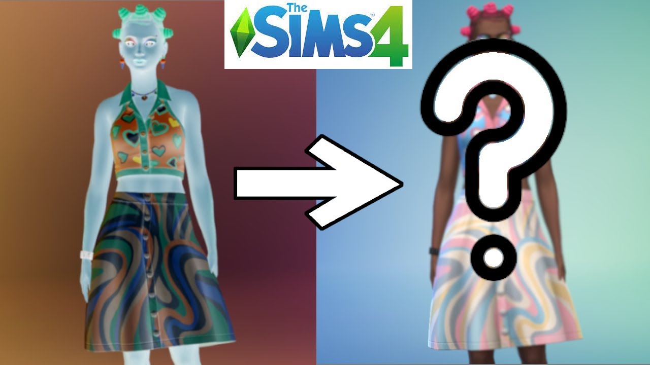 I made a sim with inverted colors in the Sims 4 // CAS challenge - YouTube