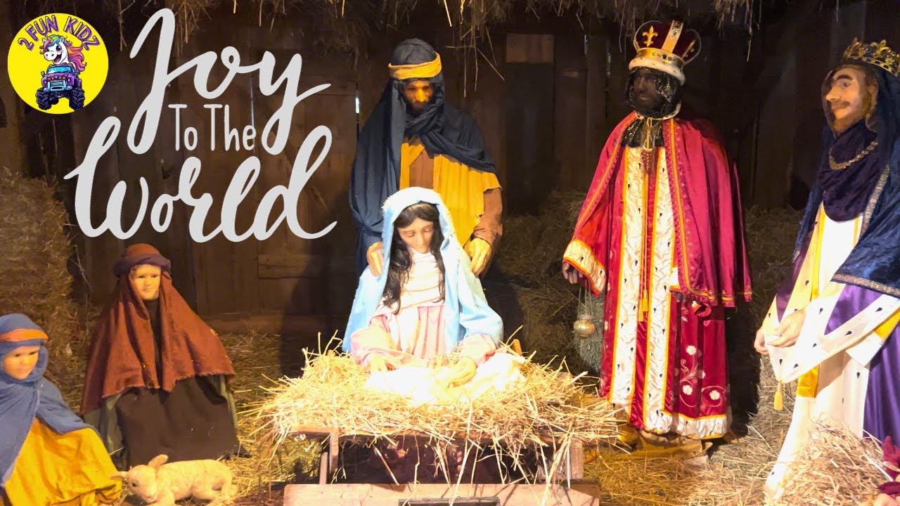 CHRISTMAS Nativity || Life-Sized Wax Nativity with live animals 4K ...