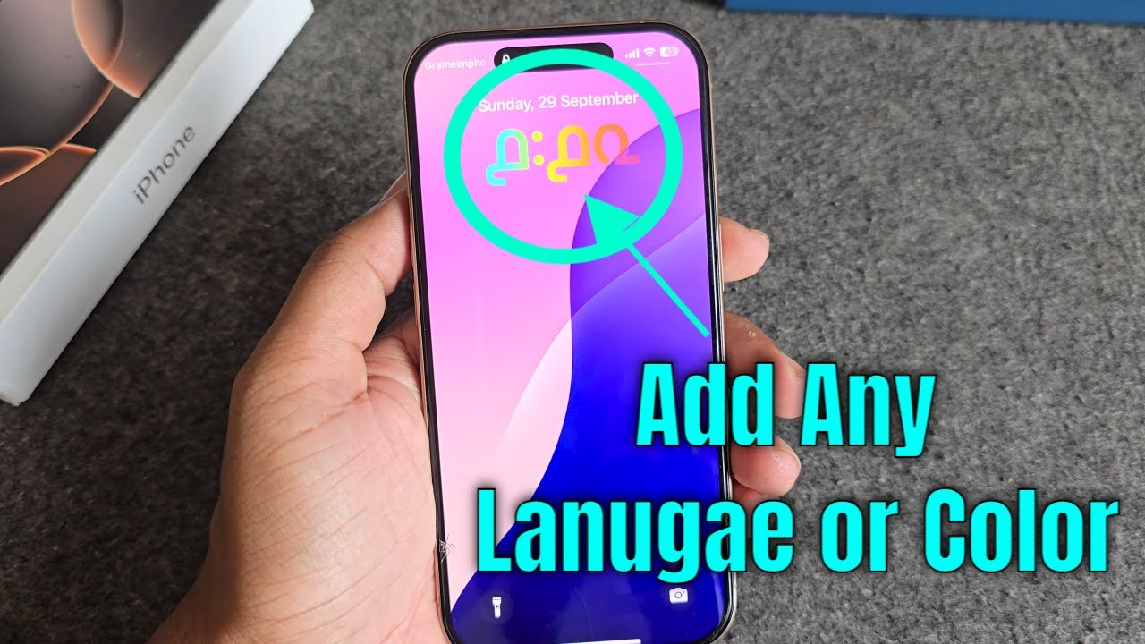 iPhone 16 Pro/Max: How to customize lock screen clock language and ...