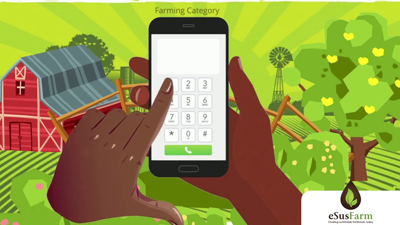 How a smallholder farmer registers on eSusFarm via USSD (English) - YouTube