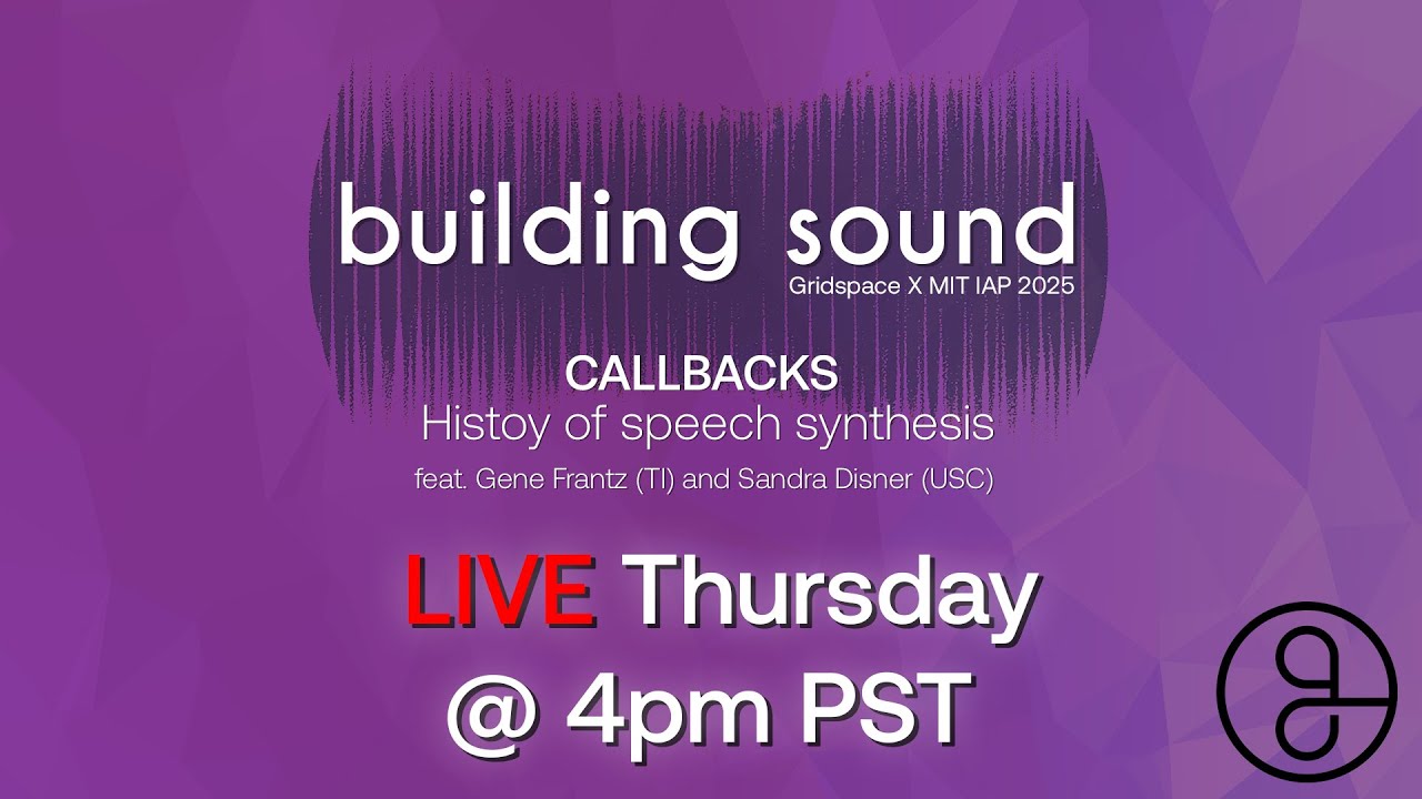 IAP 2025 : History of speech synthesis feat. Gene Frantz (TI) and ...