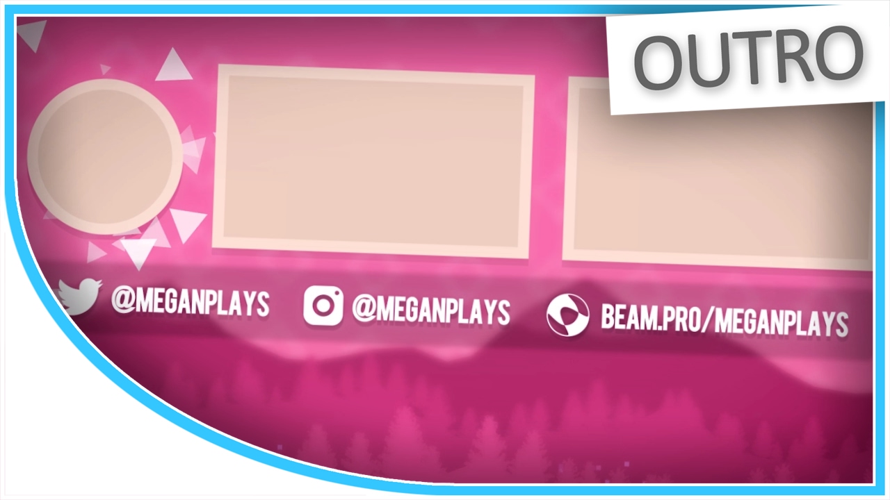 🔴 @MeganPlays' 2D Outro of Flat Pink Landscape Serenity - YouTube