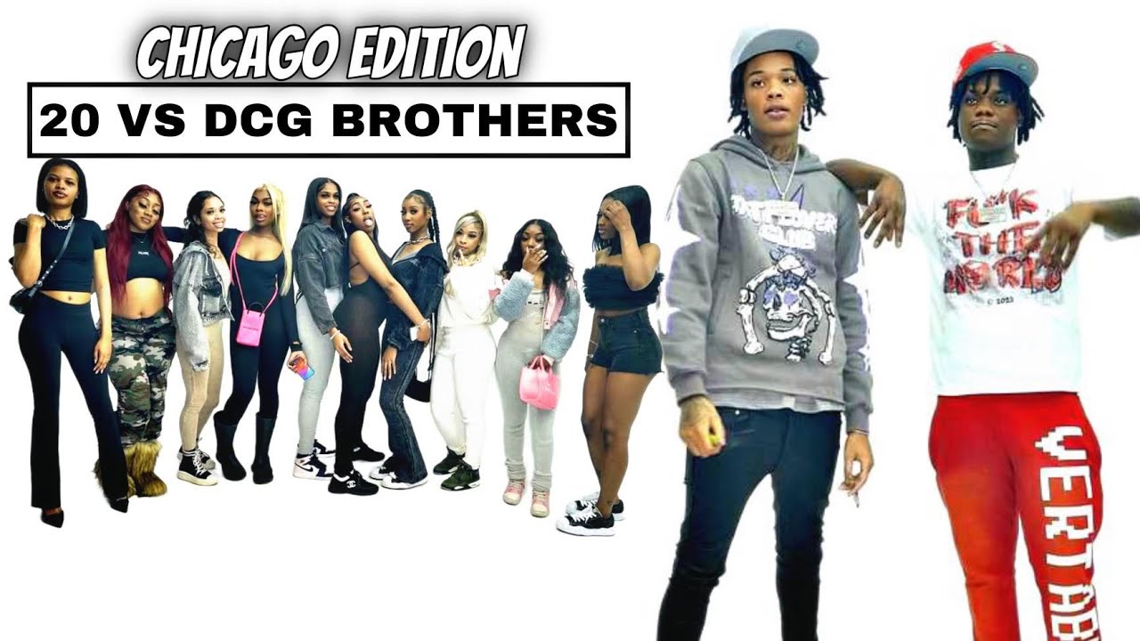 20 WOMEN VS 2 RAPPERS : DCG BROTHERS - YouTube