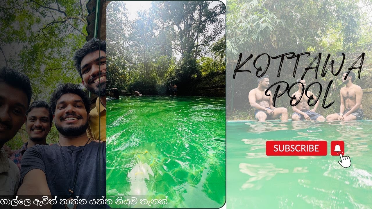 Kottawa Pool, Galle | කොට්ටව තටාකය | Best Place to bath #travel # ...