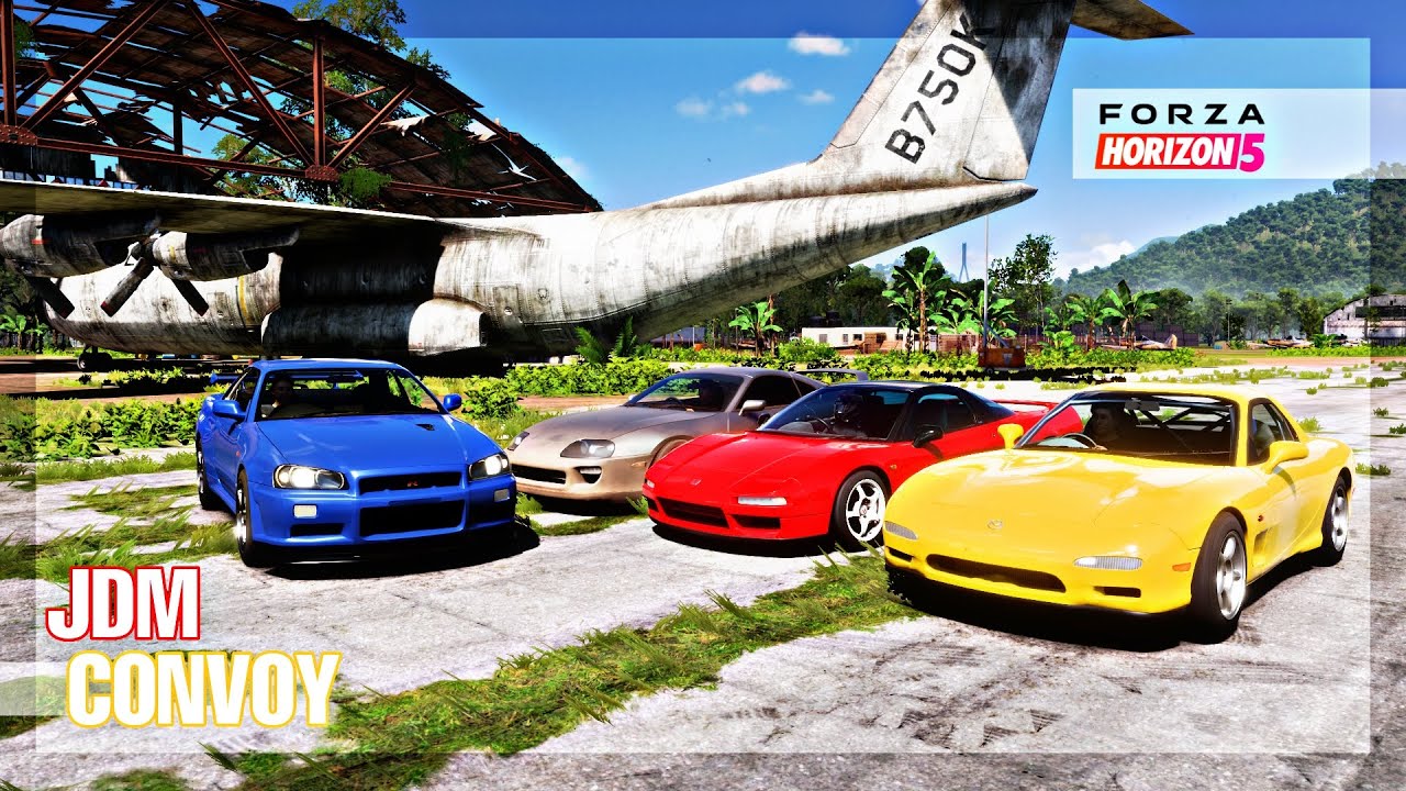 JDM CONVOY - Forza Horizon 5 | Thrustmaster TX Gameplay - YouTube