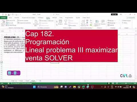 Cap182. Resolución de Problemas de Programación Lineal con Solver: Maximizando las Ventas en ...