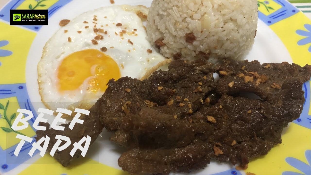 Homemade Beef Tapa Recipe | Tapsilog - YouTube