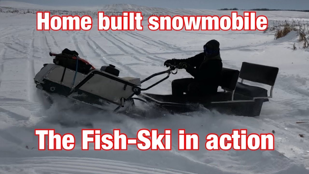 Home built snowmobile in action - YouTube