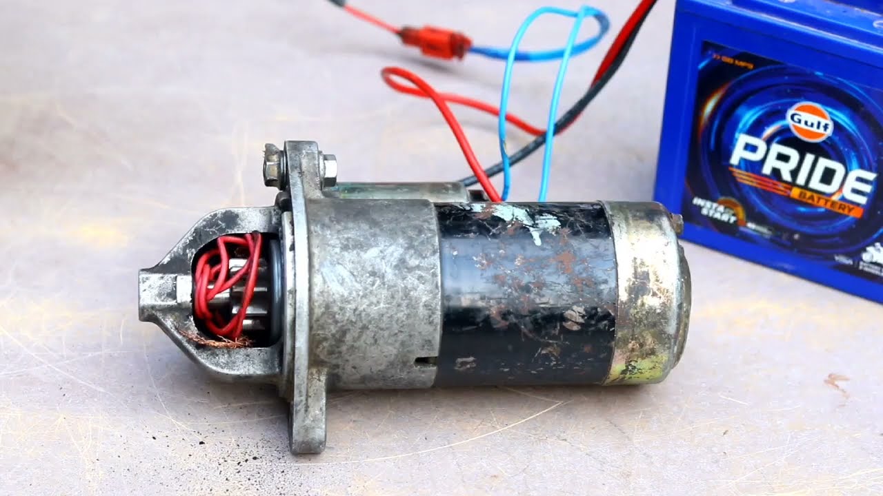 how to wiring starter motor with ignition switch | starter motor wiring ...