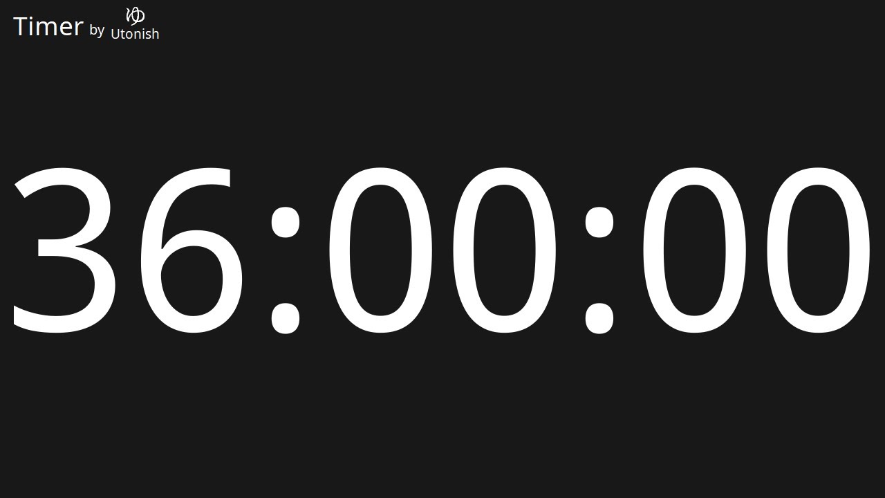 36 Hour Countup Timer - YouTube