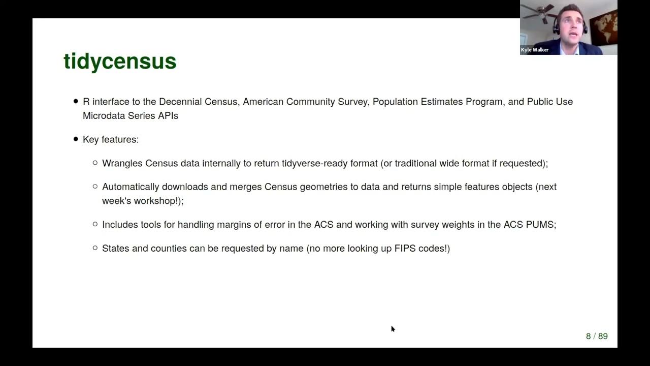 2021 - Part 1 -Accessing and Analyzing US Census Data in R - Getting Started with tidycensus ...