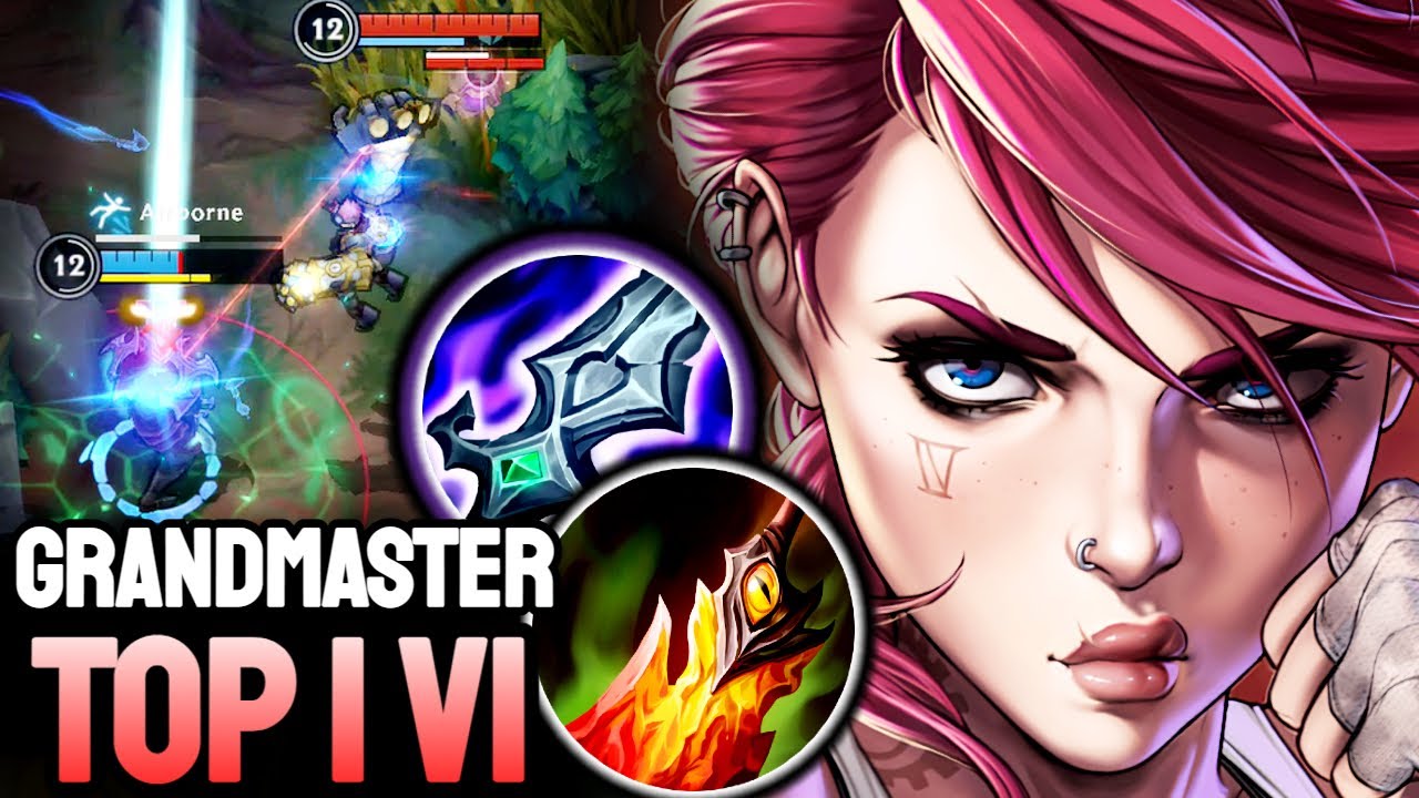 WILD RIFT VI - TOP 1 VI GAMEPLAY - GRANDMASTER RANKED - YouTube