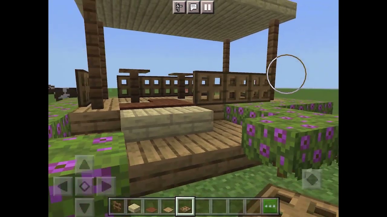 Building Minecraft Outdoor Restaurant - YouTube