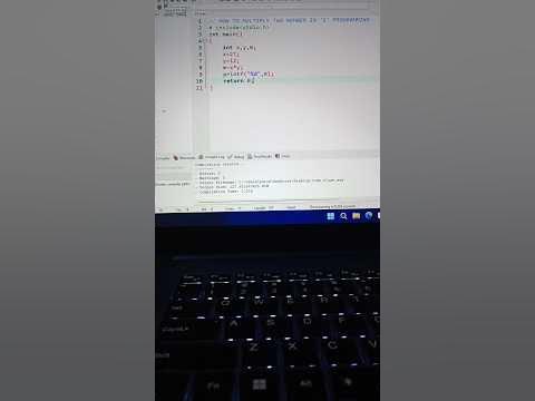 #4 How to multiply two integers in 'C' programming #programming #coding "PLEASE SUBSCRIBE" - YouTube