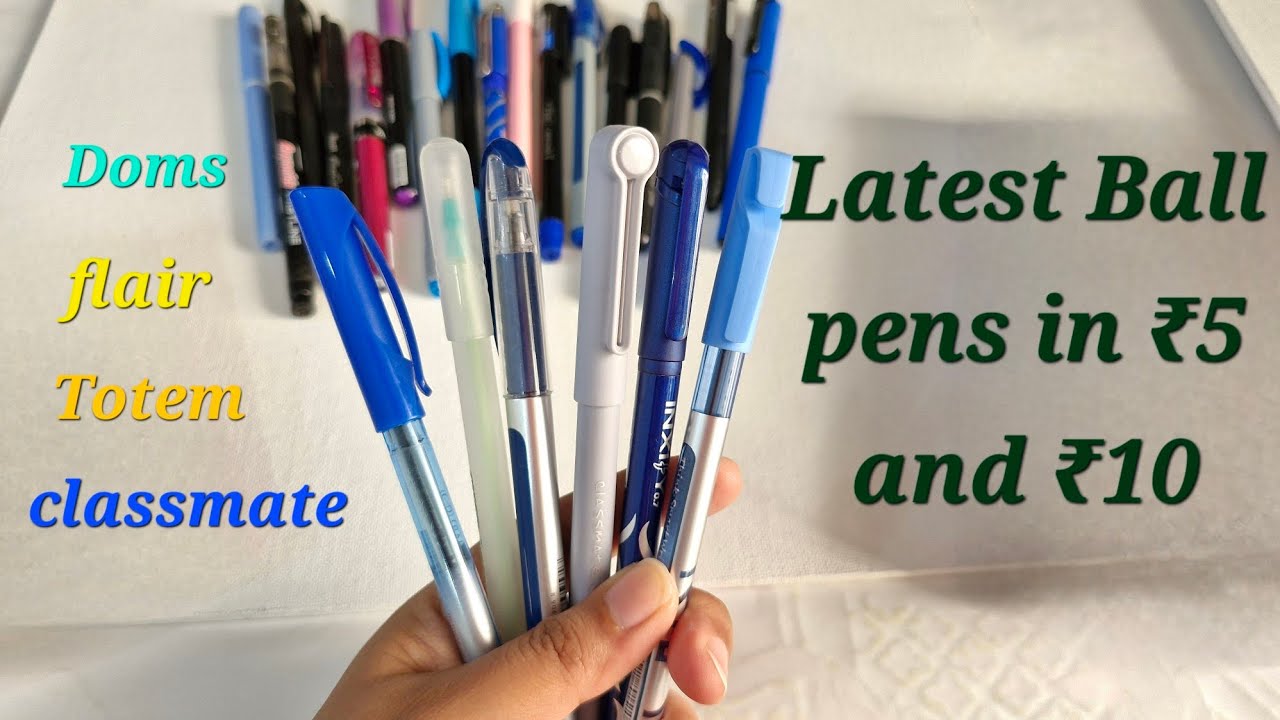 Latest ball pens in ₹5 and ₹10 full review | Best ball pens of 2024 ...