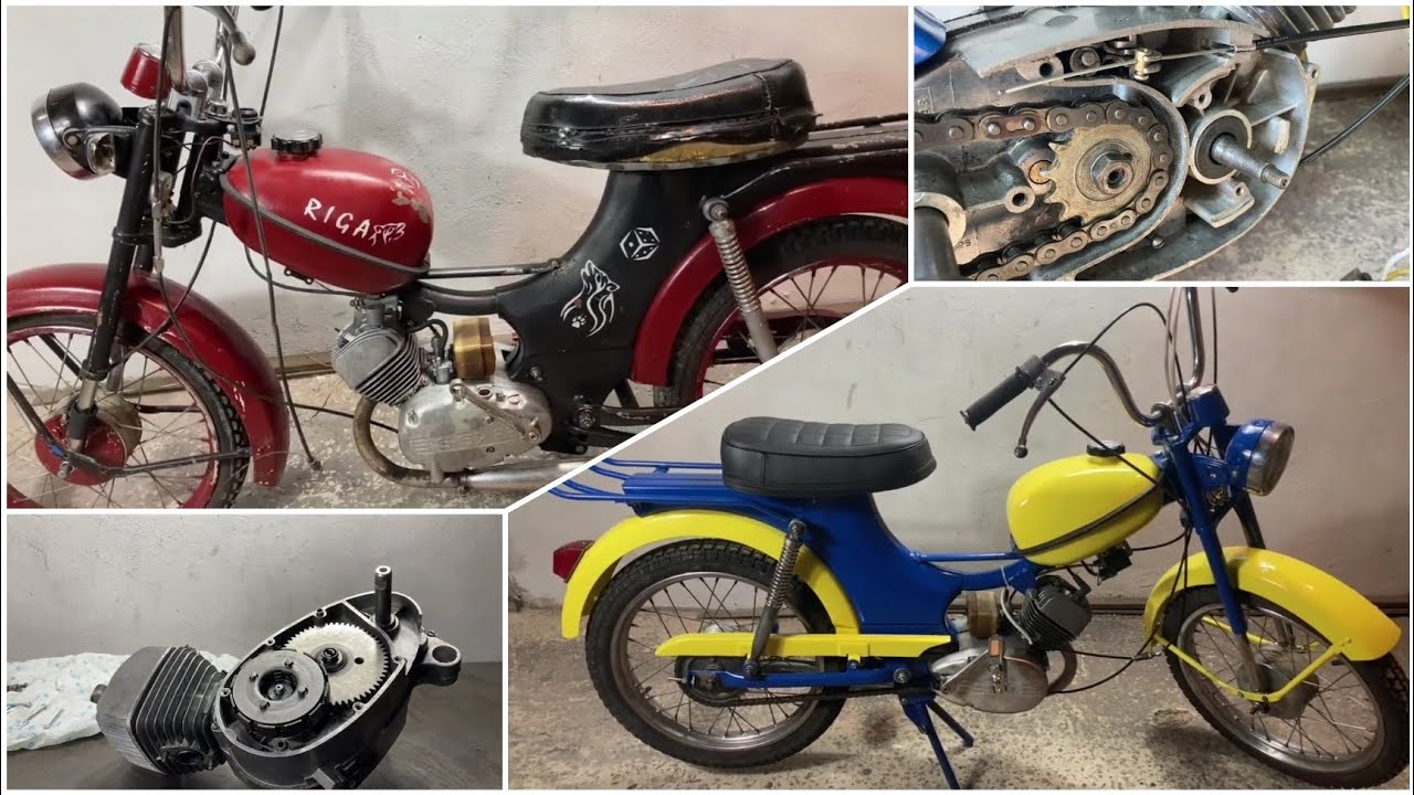 Old RIGA 12 Motorcycle RESTORATION - YouTube