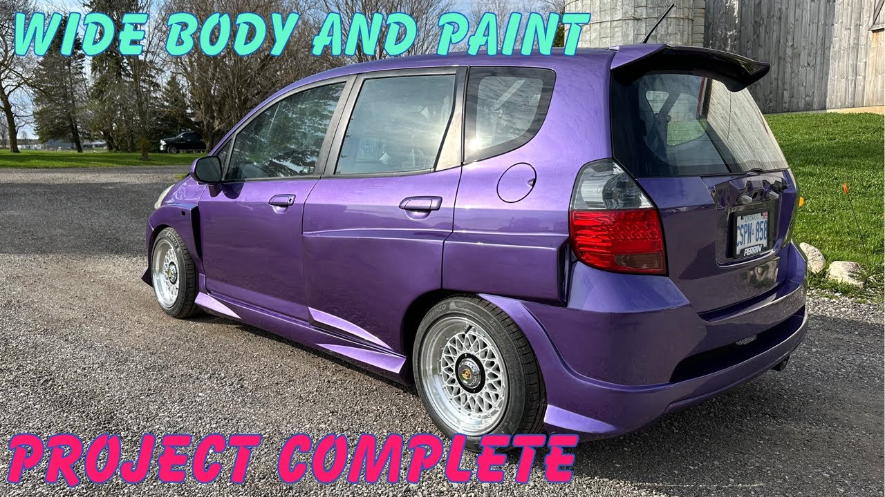 Wide Body Honda Fit - Finish & Paint - Part 2 - YouTube