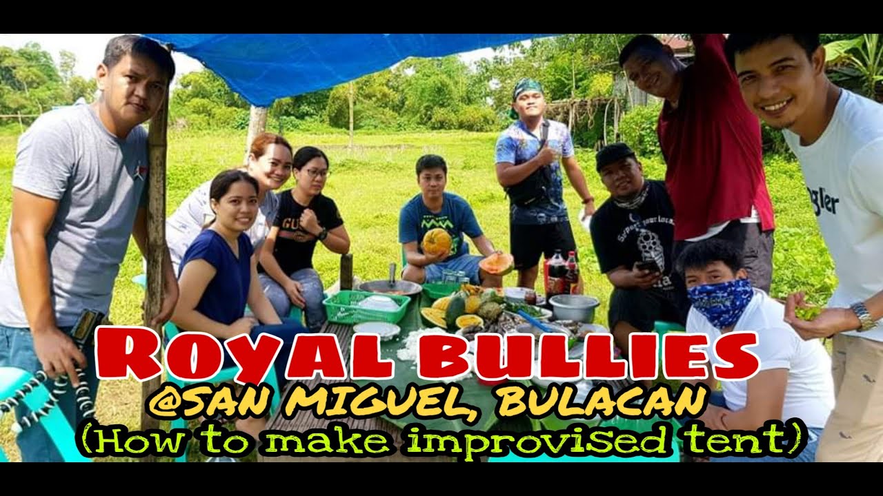 How to make an improvised tent by the ROYAL BULLIES. - YouTube