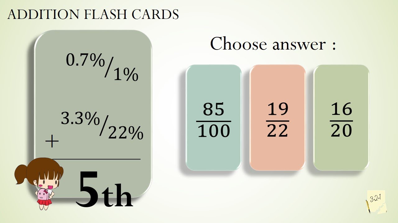 Addition Flash Cards Game for 5th Grade | Exercise 5 - YouTube