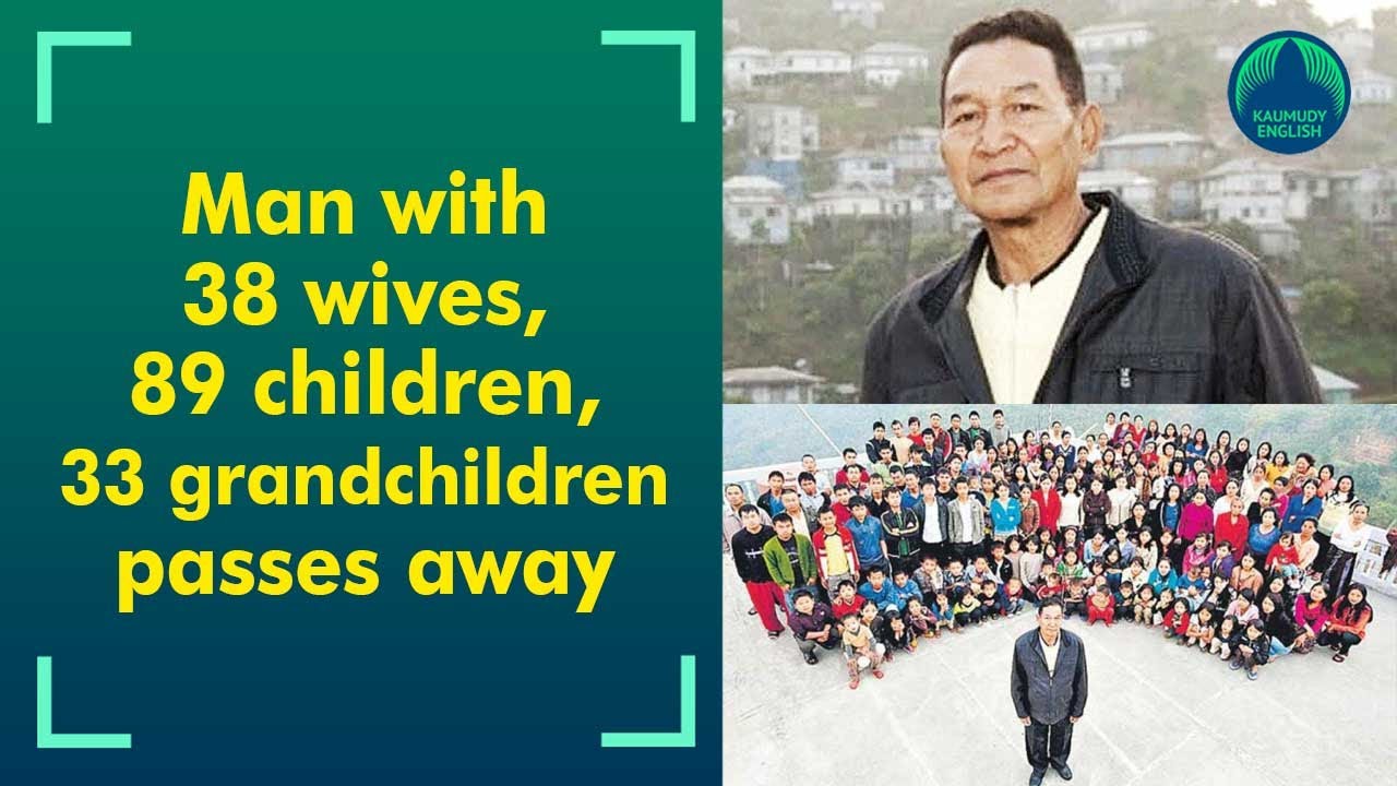 Ziona Chana, head of world’s largest families with 38 wives,89 children ...
