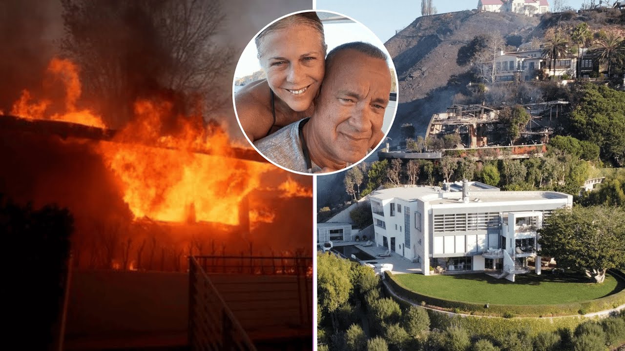 Tom Hanks’ cliffside LA home narrowly avoids wildfire, stunning photos ...