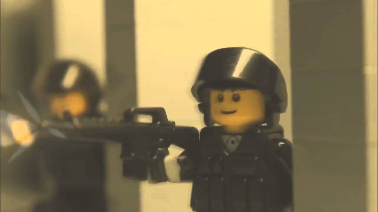 Lego Matrix Lobby Fight Scene - YouTube