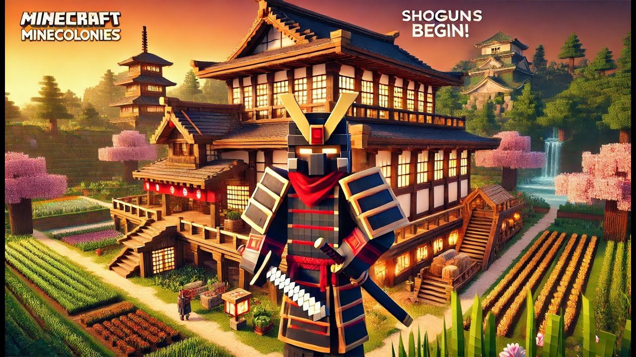 MineColonies: Gathering Resources for Shogun Residence x Cookery - YouTube