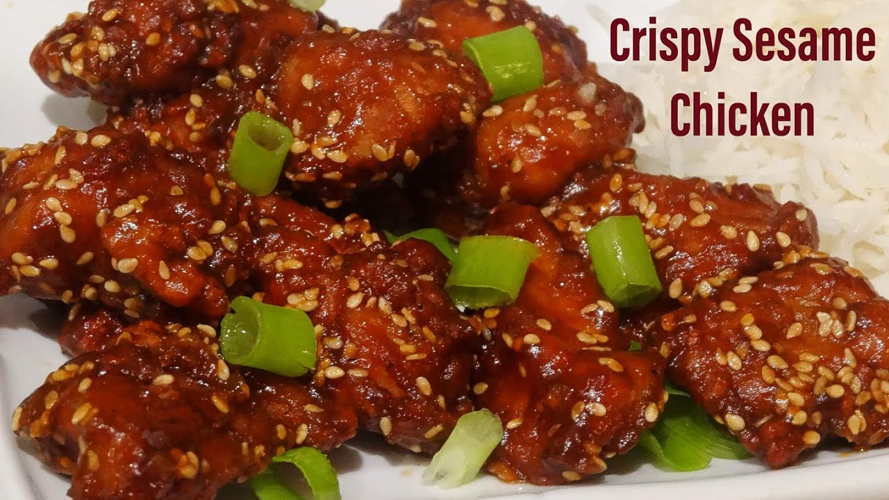 Sesame Chicken | Crispy Sesame Chicken | Chinese Takeout at Home - YouTube