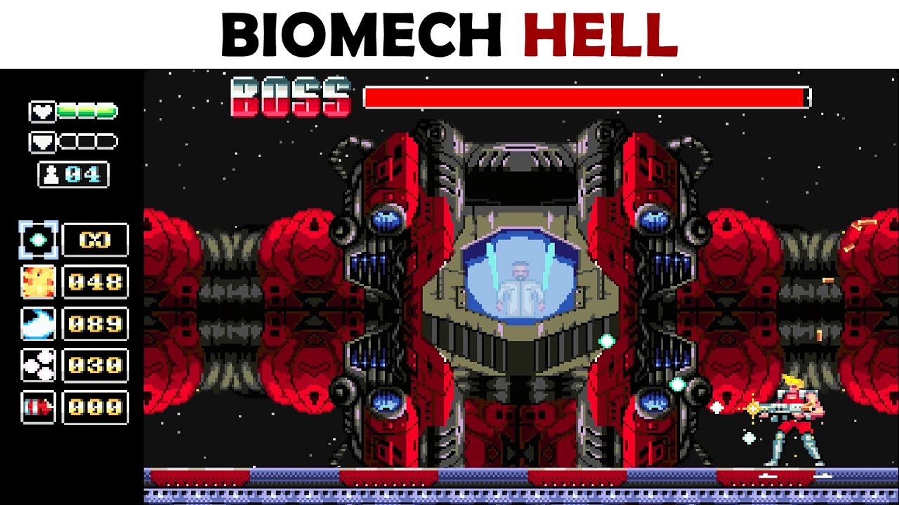 Biomech Hell - Final Boss & True Ending - YouTube