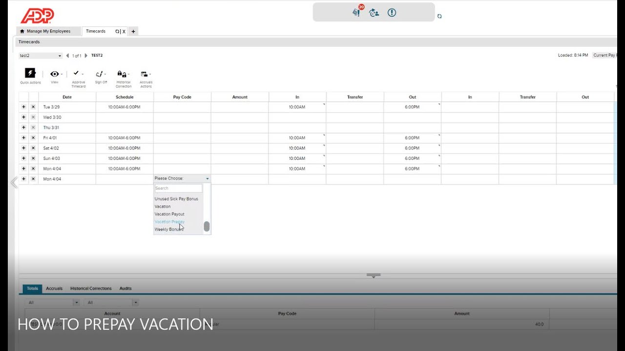 ADP How To Prepay Vacation YouTube adp-how-to-prepay-vacation-youtube
