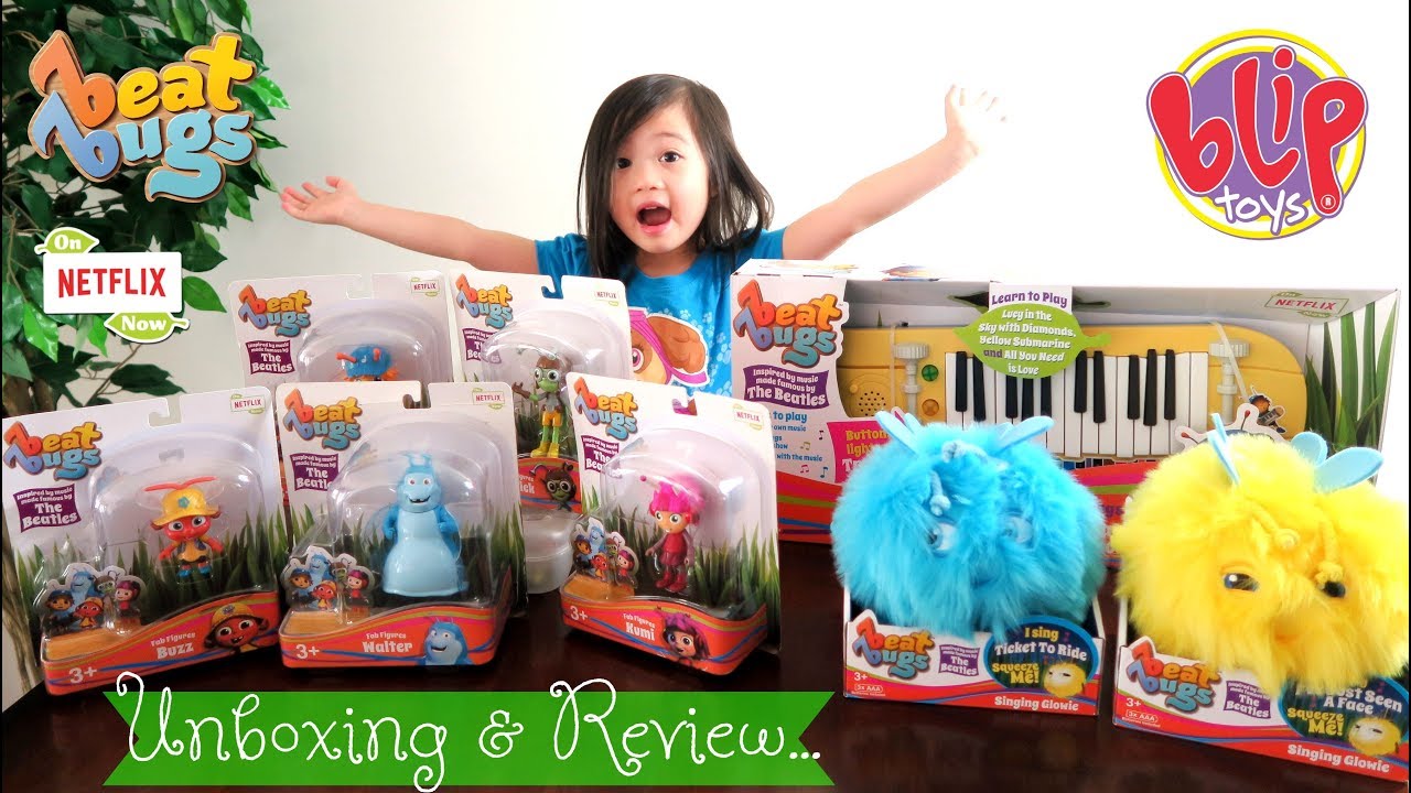 BEAT BUGS Toy Fab Figures & Singing GLOWIES by Blip Toys Unboxing ...