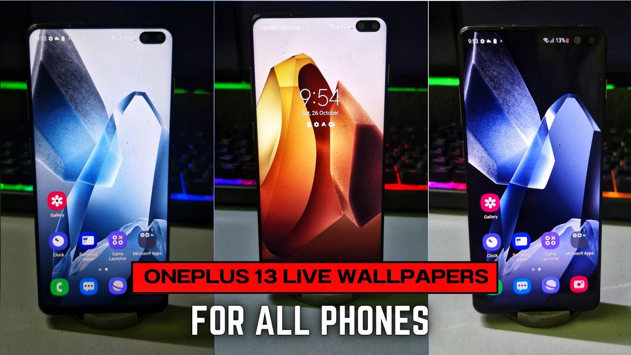 ONEPLUS 13 LIVE WALLPAPERS FOR ALL PHONES - YouTube
