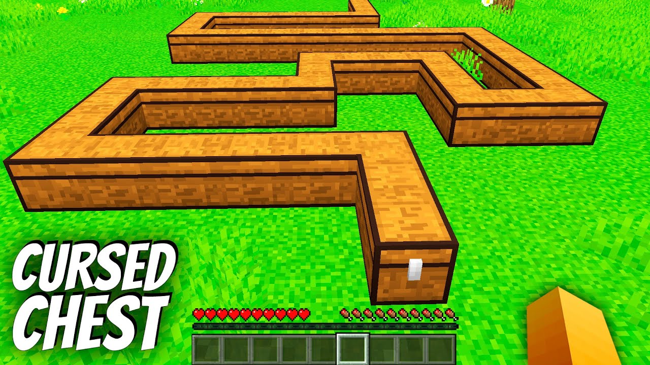 What's INSIDE the CURSED CHEST in Minecraft ? I found a CROOKED LONGEST ...