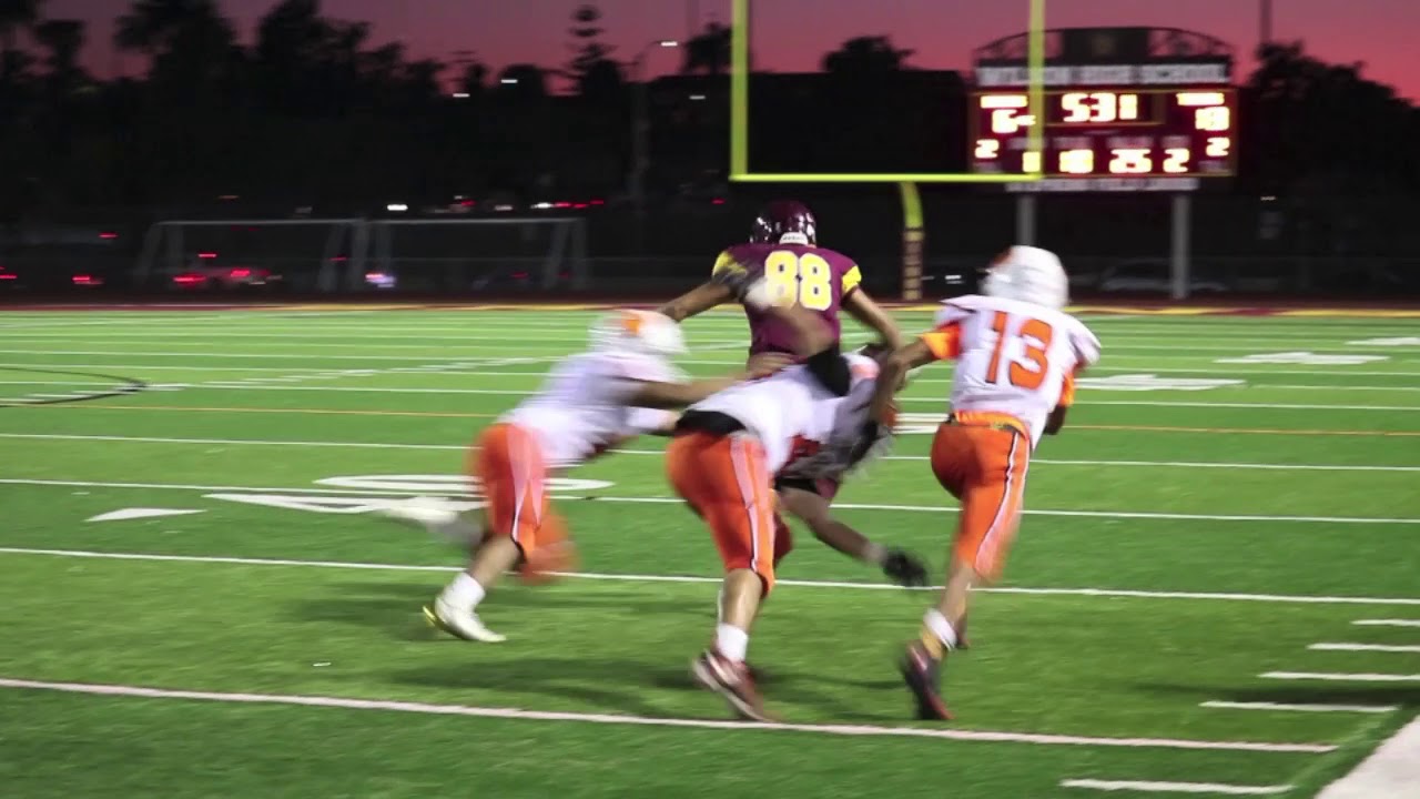 High School Football: Long Beach Wilson WR Michael Bruner Touchdown ...